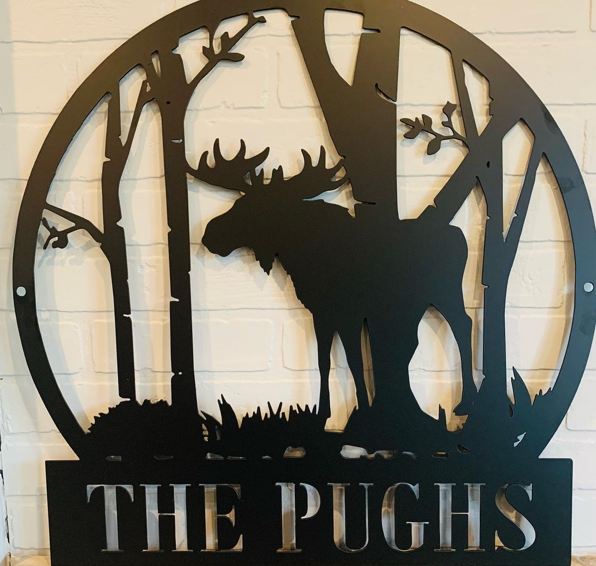 Custom Moose Metal Sign – TheChalkShop