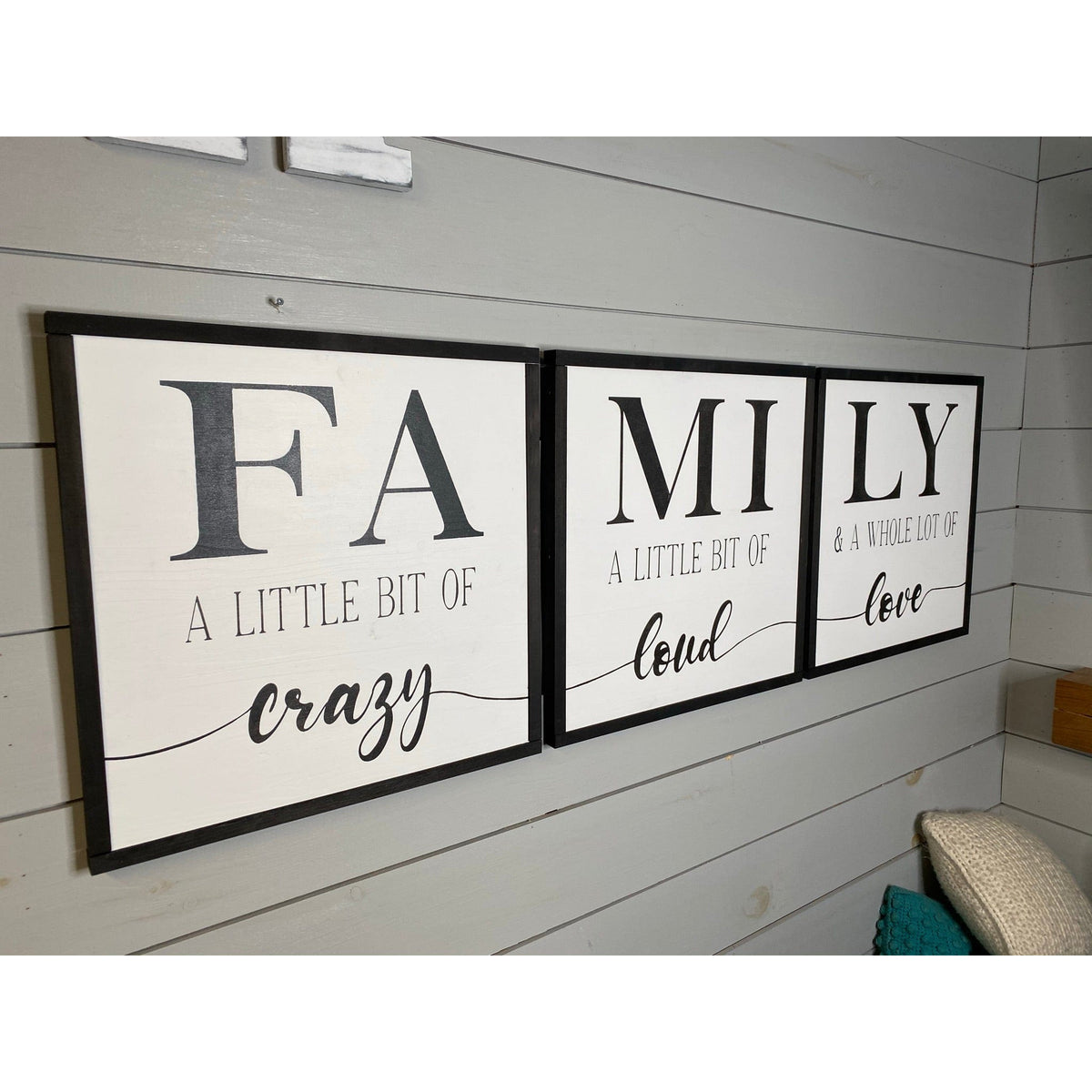 Three Piece Family sign – TheChalkShop